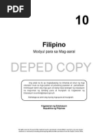 Filipino-Module Grade 10 Quarter 3 | PDF