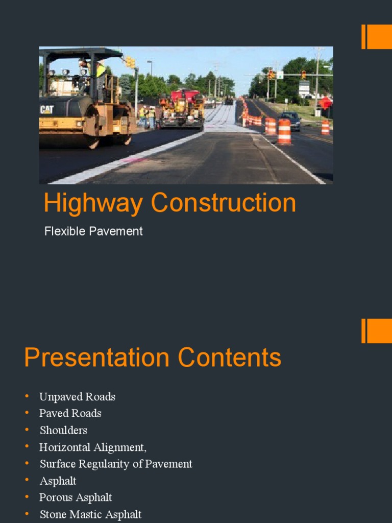 Highway Construction: Flexible Pavement | PDF | Road Surface | Road