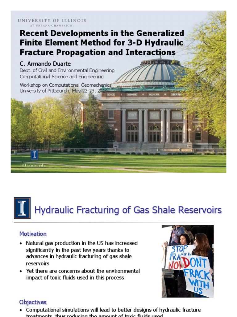 Recent Developments in The Generalized Finite Element Method For 3-D Hydraulic Fracture ...