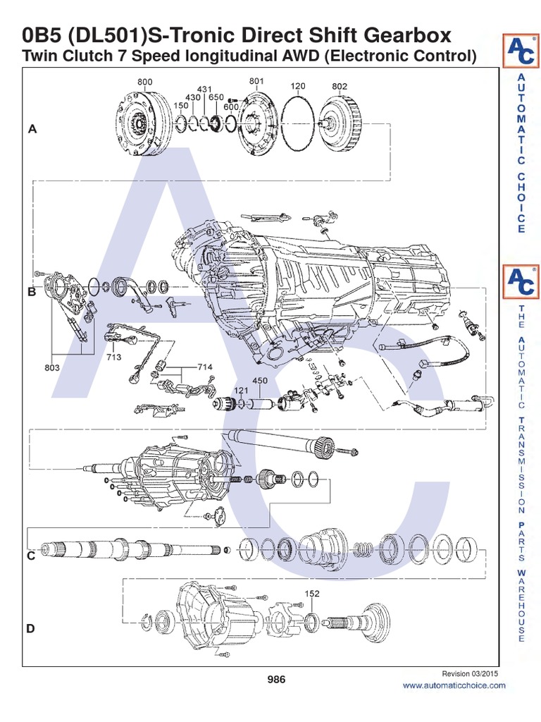 Audi Ob5 Twin Clutch 7 Speed Gearbox | PDF | Clutch | Transmission ...