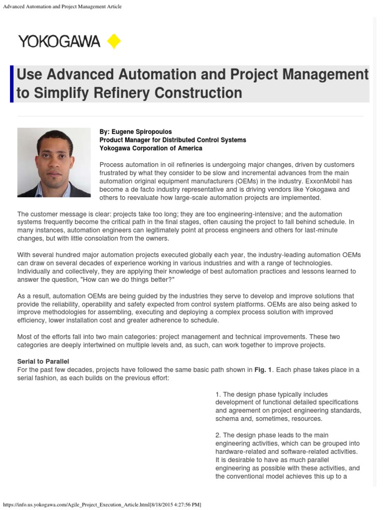 Advanced Automation and Project Management Article | PDF | Automation ...