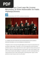 Driving Rights: No License Needed | PDF | Natural And Legal Rights ...
