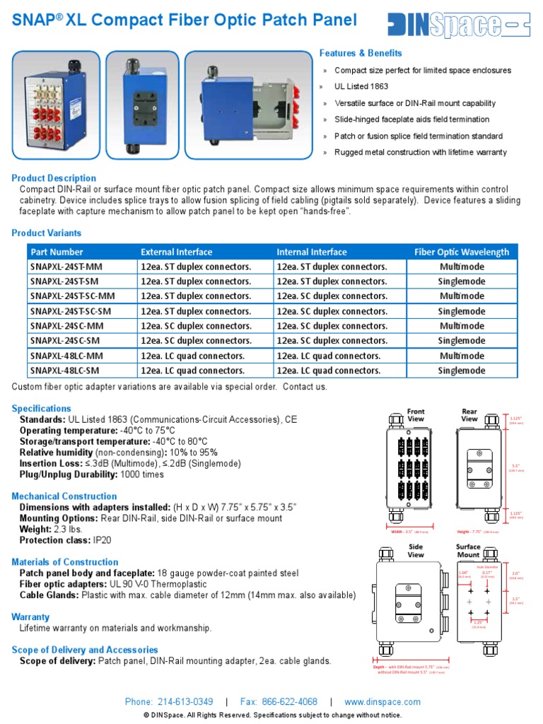 Fiber Patch Panel | PDF | Optical Fiber | Electrical Connector