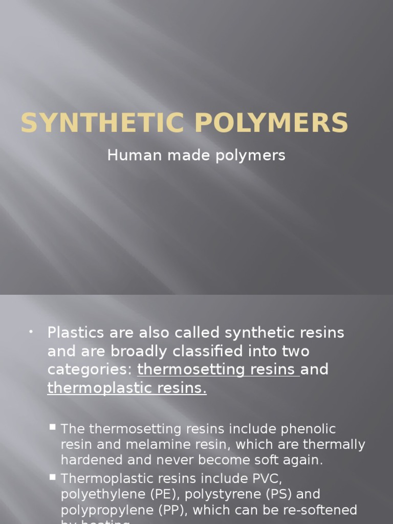 Synthetic Polymers | PDF | Polystyrene | Nylon