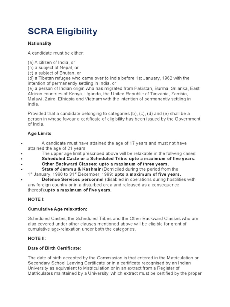 SCRA Eligibility | Download Free PDF | Differential Calculus ...