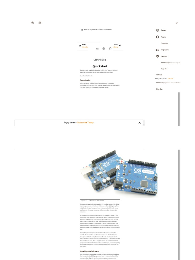 1 Quickstart 30 Arduino Projects For The Evil Genius Second Edition Pdf Installation