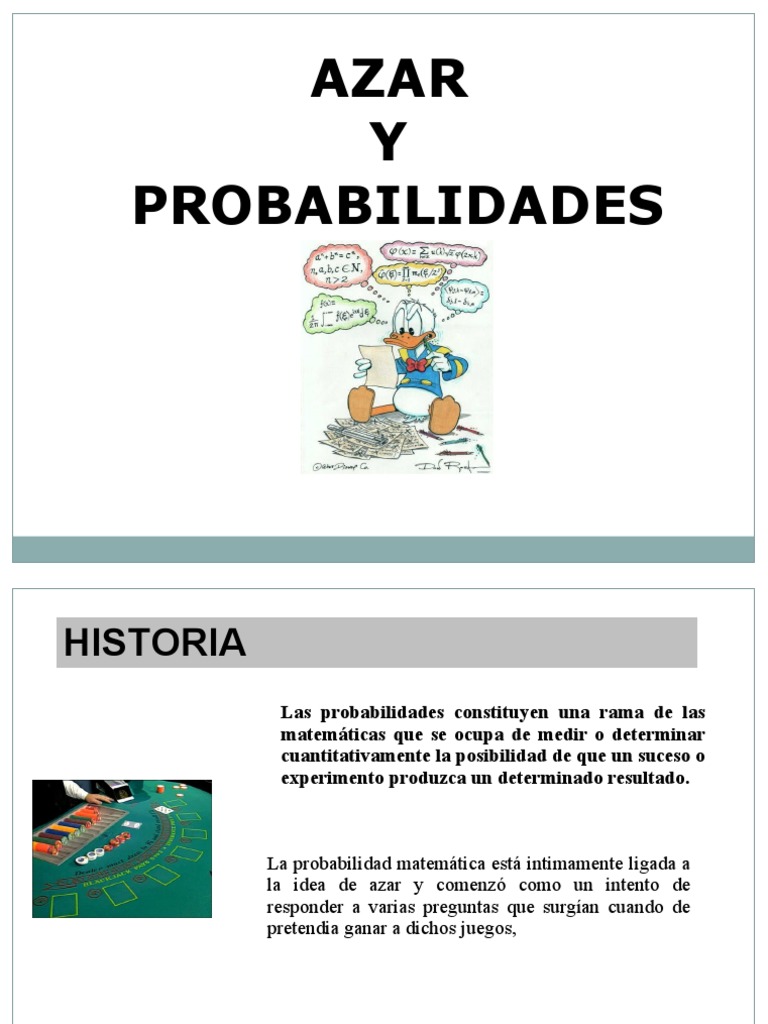 Azar y Probabilidades | PDF | Aleatoriedad | Probabilidad