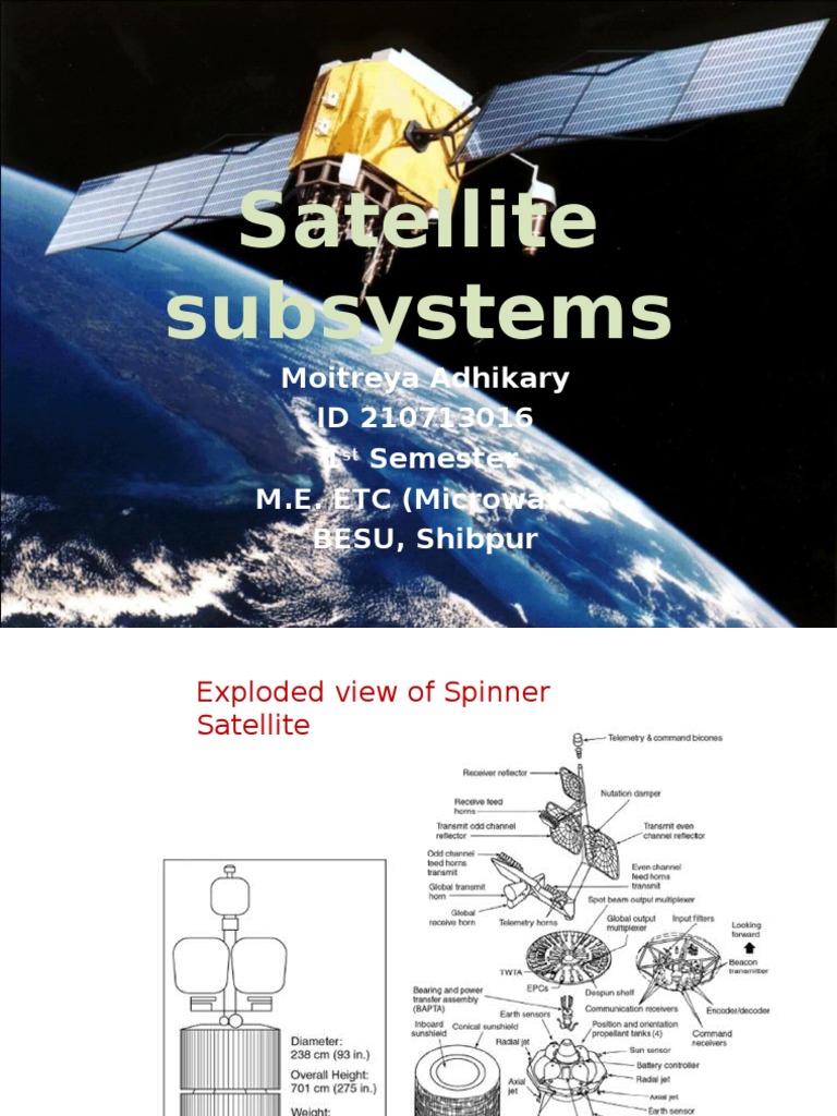 Satellite Subsystems | PDF | Satellite | Attitude Control
