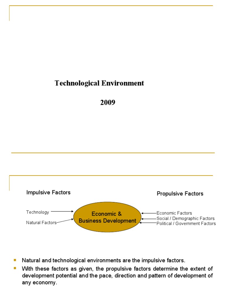 Technological Environment | PDF | Innovation | Natural Environment