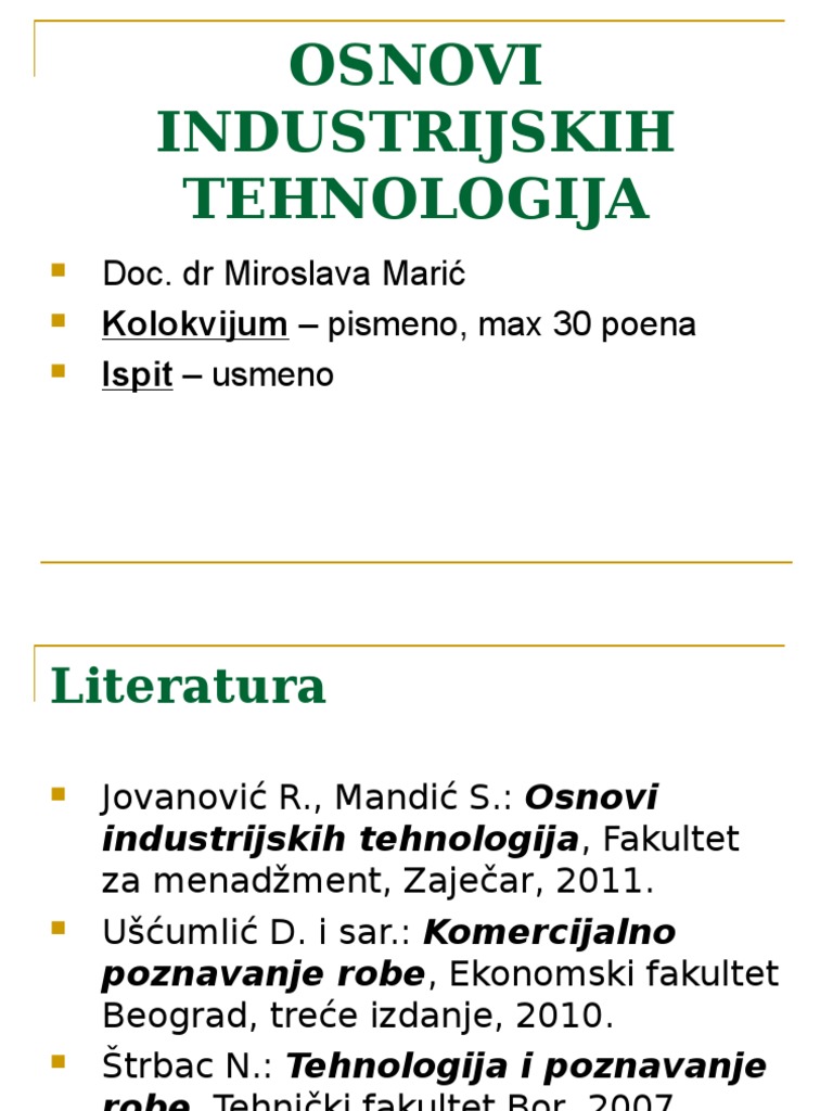 Mineralne Sirovine - Pps | PDF