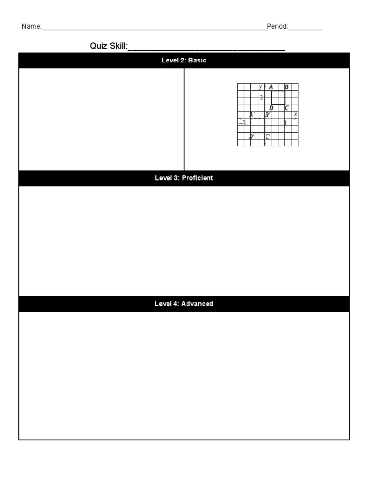 Quiz Template for Skill Assessment | PDF