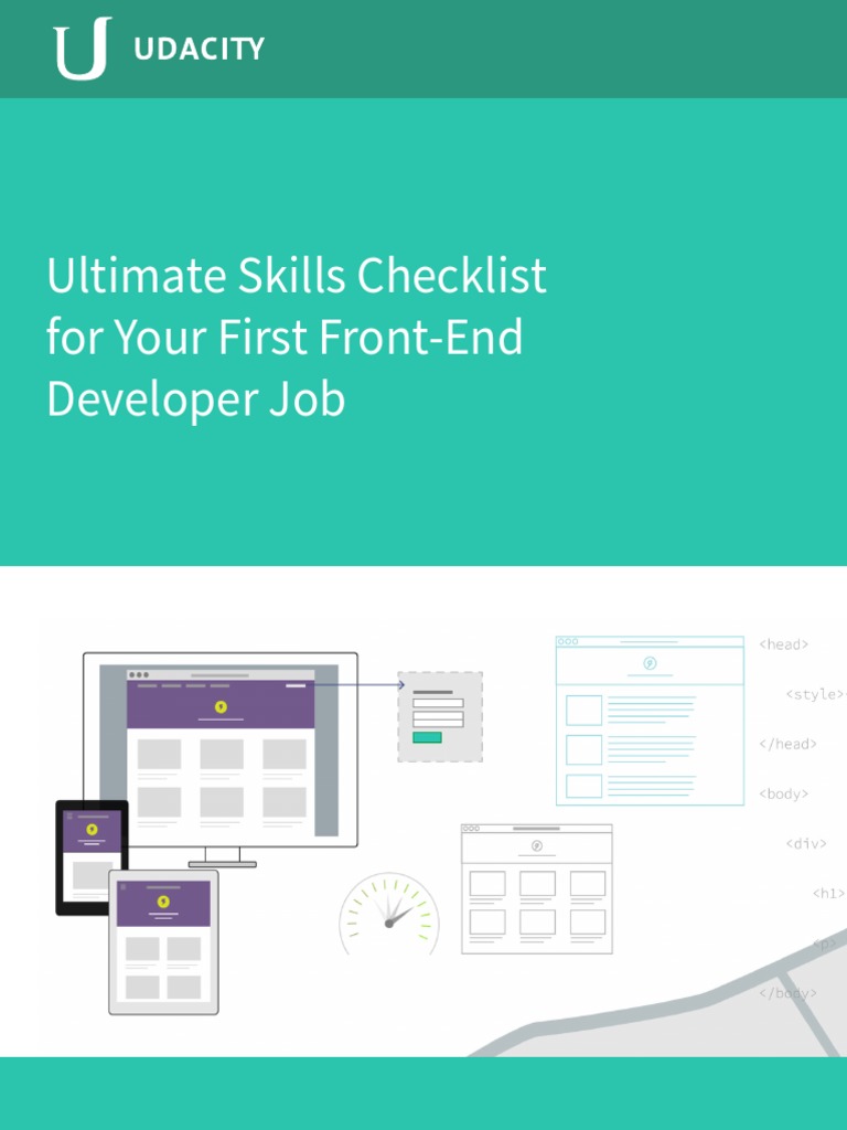 Ultimate Skills Checklist for Your First Front-End Developer Job | Html ...