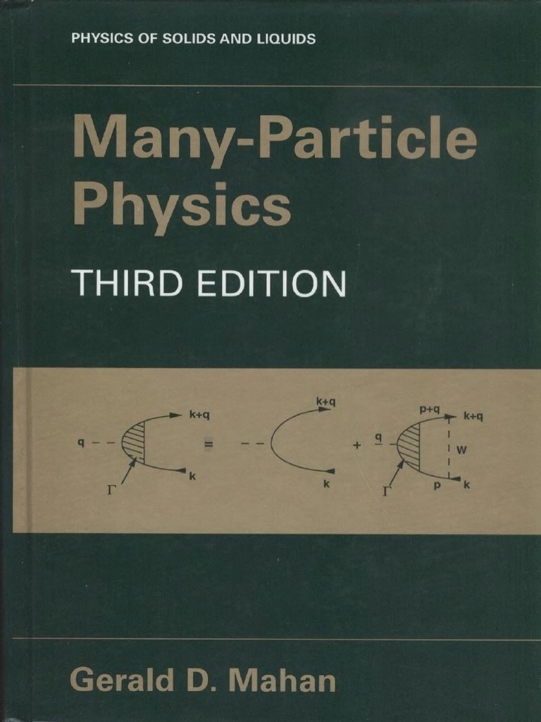 Gerald D. Mahan Many-Particle Physics 2000 | PDF