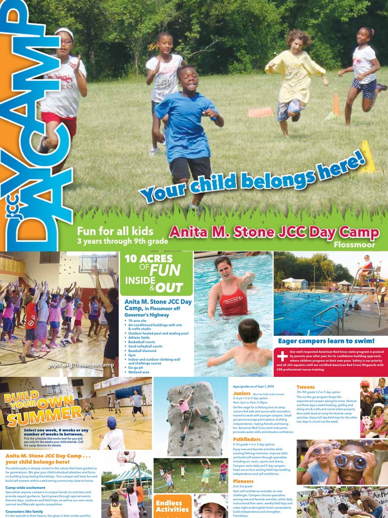 JCC Day Camp at Anita M. Stone Community Center Brochure | PDF ...