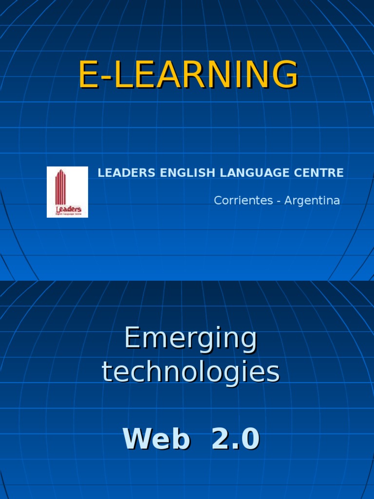 E-Learning Tools (English As A Second Language) | PDF | Web 2.0 ...
