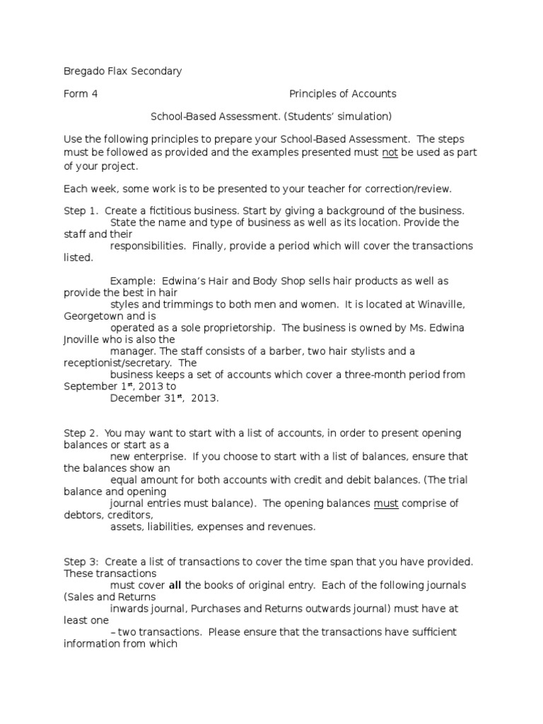 Accounts S.B.a (Students Simulation) | PDF | Bookkeeping | Accounting