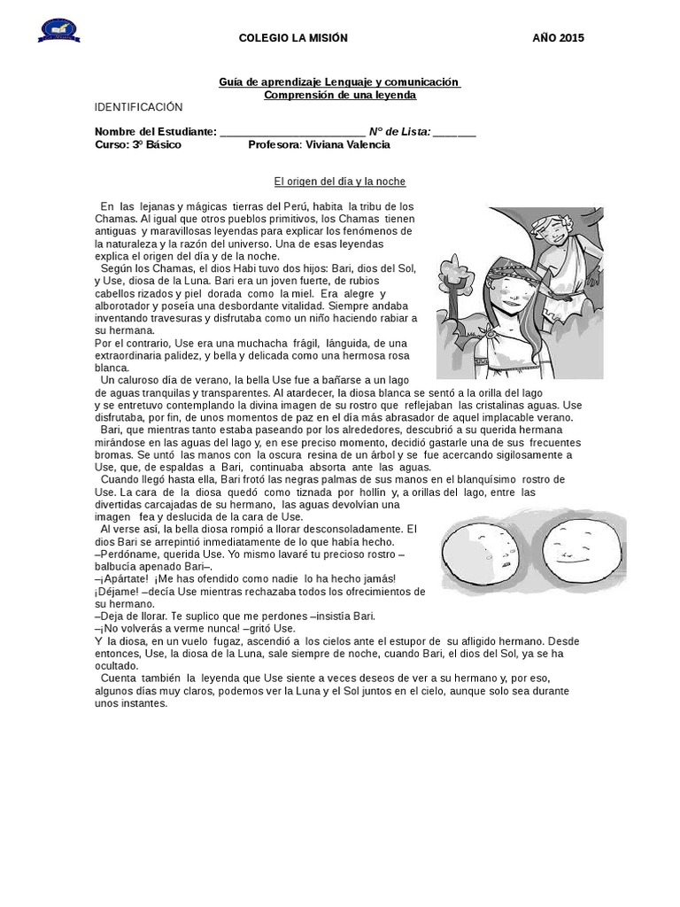 Guia Comprension de Leyenda | PDF | Naturaleza