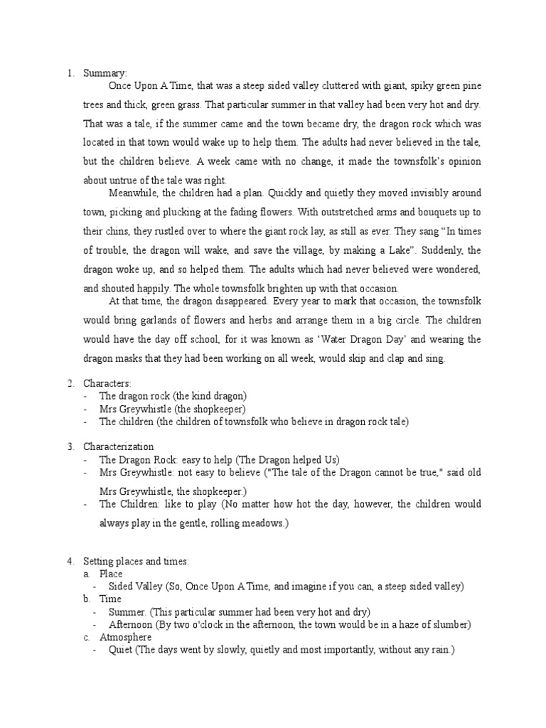 Analysis The Rock Dragon | PDF