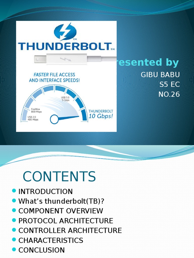 THUNDERBOLT | PDF | Digital Technology | Office Equipment