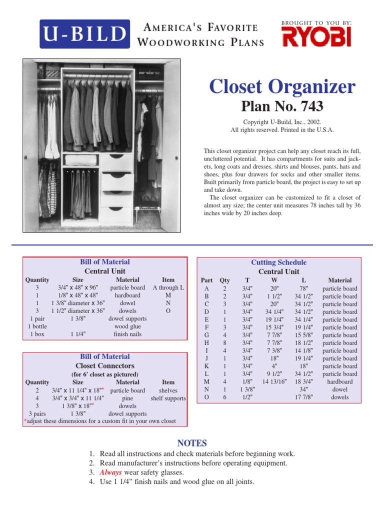 Closet Organiser | PDF