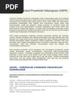kurikulum standard prasekolah kebangsaan pdf - Cameron Edmunds