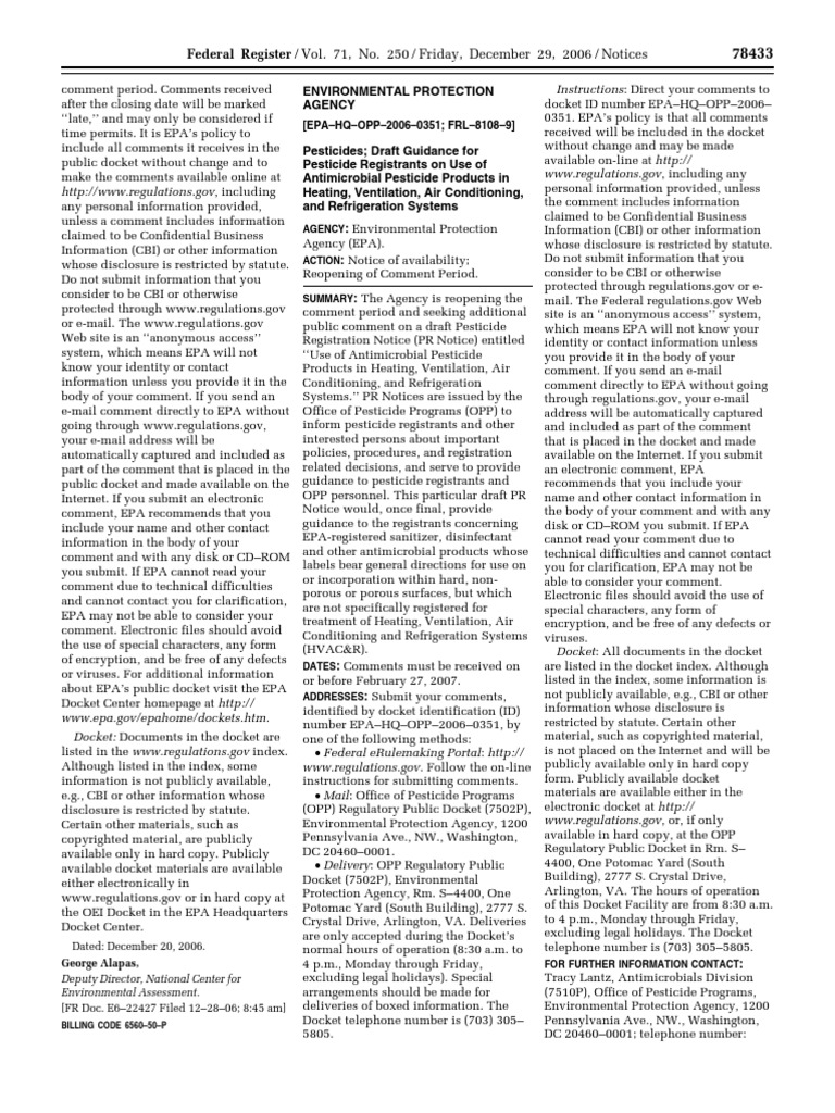 Federal Register / Vol. 71, No. 250 / Friday, December 29, 2006 ...