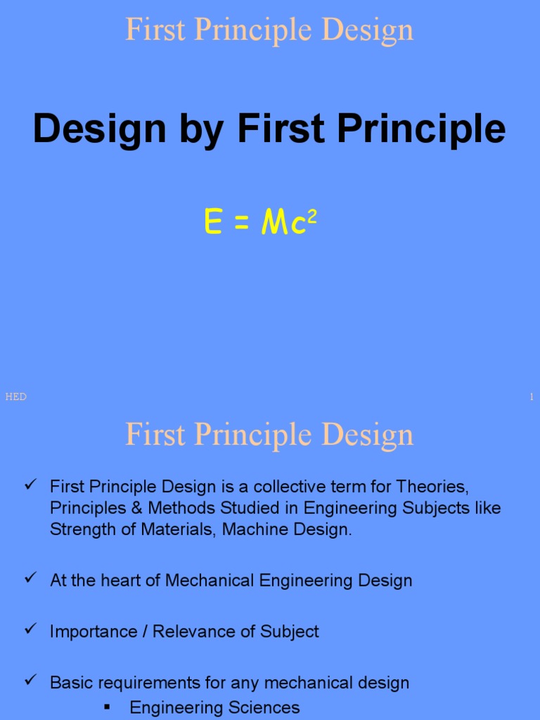 Design by First Principle | PDF | Strength Of Materials | Deformation ...