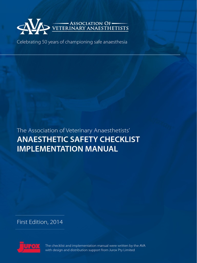 Ava Checklist Booklet | PDF | Anesthesia | Intravenous Therapy