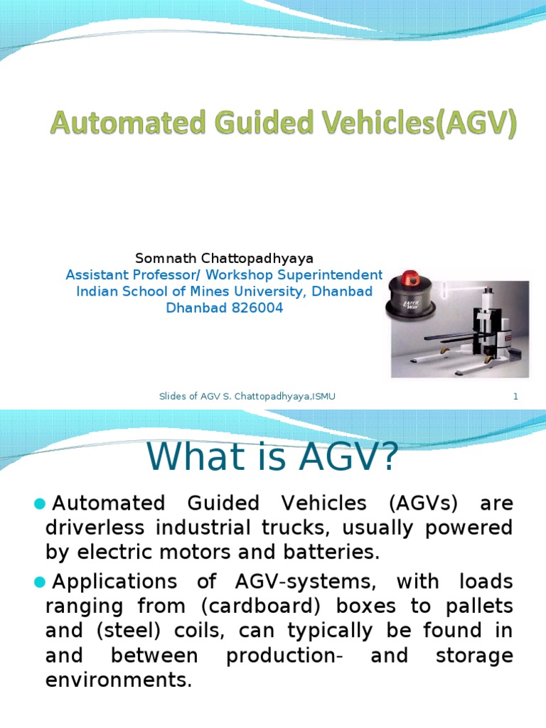 AGV 46 Slides | PDF | Warehouse | Automation