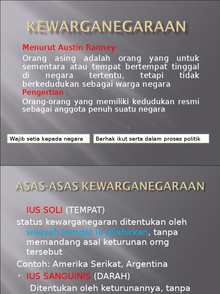 Menurut Austin Ranney Orang Asing Adalah Orang | PDF