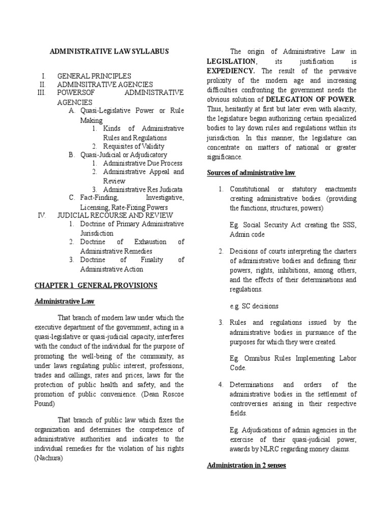 Admin Law Reviewer | PDF | Jurisdiction | Evidence (Law)
