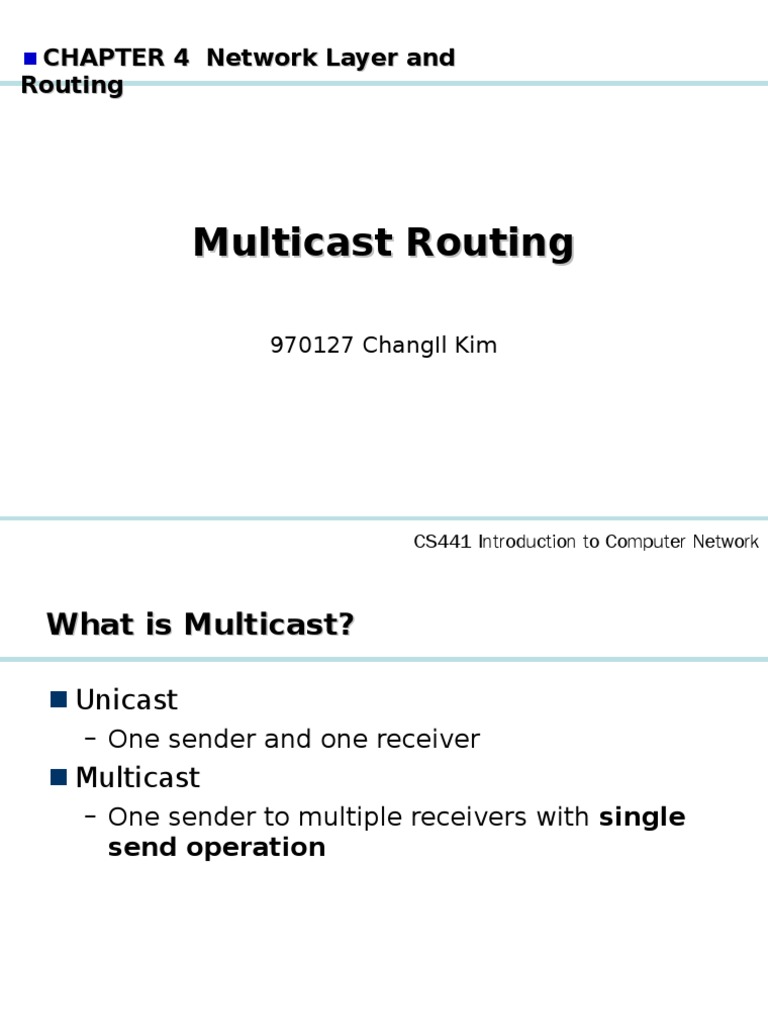 Multicast Routing Explained: Groups, IGMP, DVMRP & PIM | PDF | Multicast | Routing