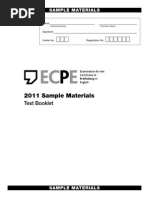 Michigan English Test MET: Sample Questions | PDF | Tests | Test ...