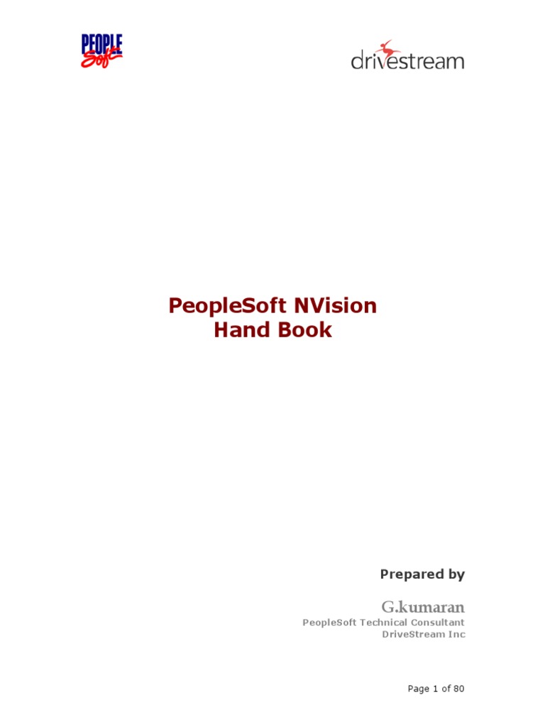 PS Nvision Handbook | PDF | Spreadsheet | Page Layout