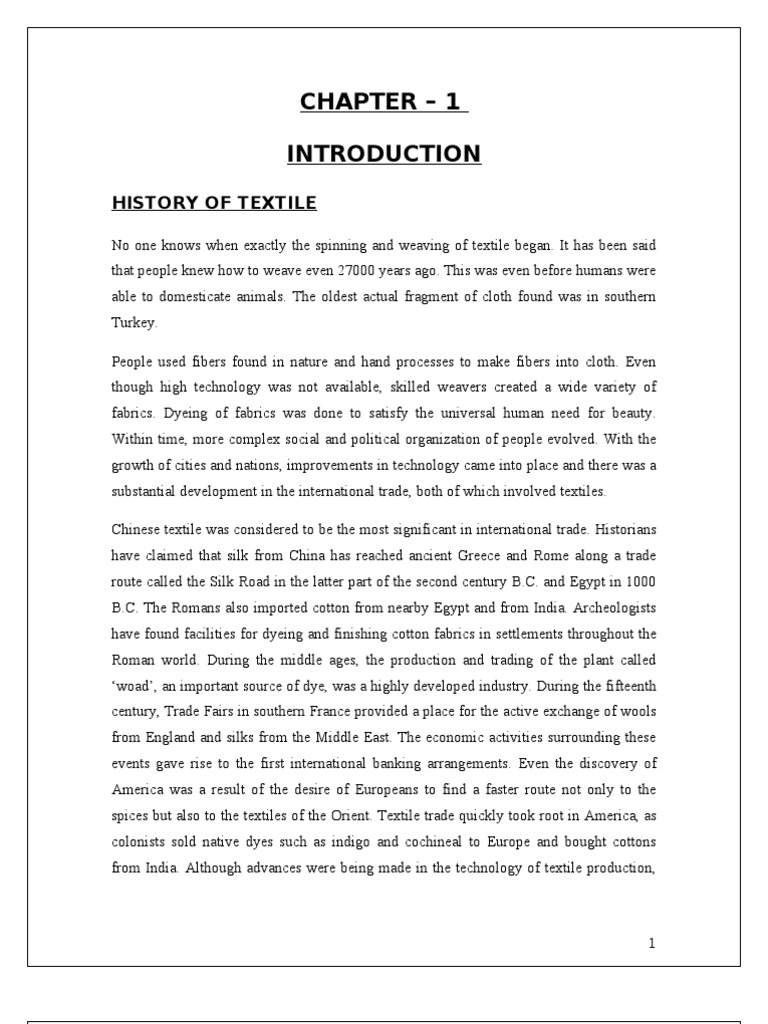 Textile Industry Analysis | PDF | Textiles | Weaving