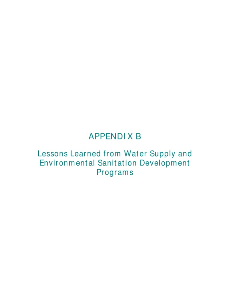 Appendix B | PDF | Survey Methodology | Water Resources