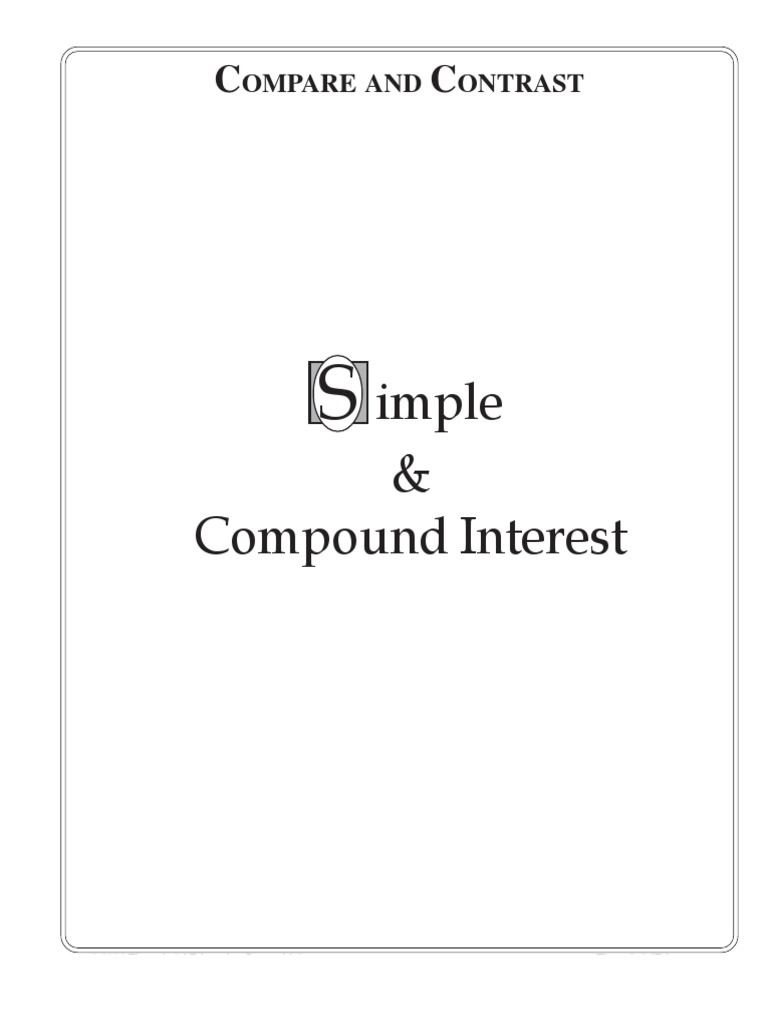 Simple & Compound Interest | PDF
