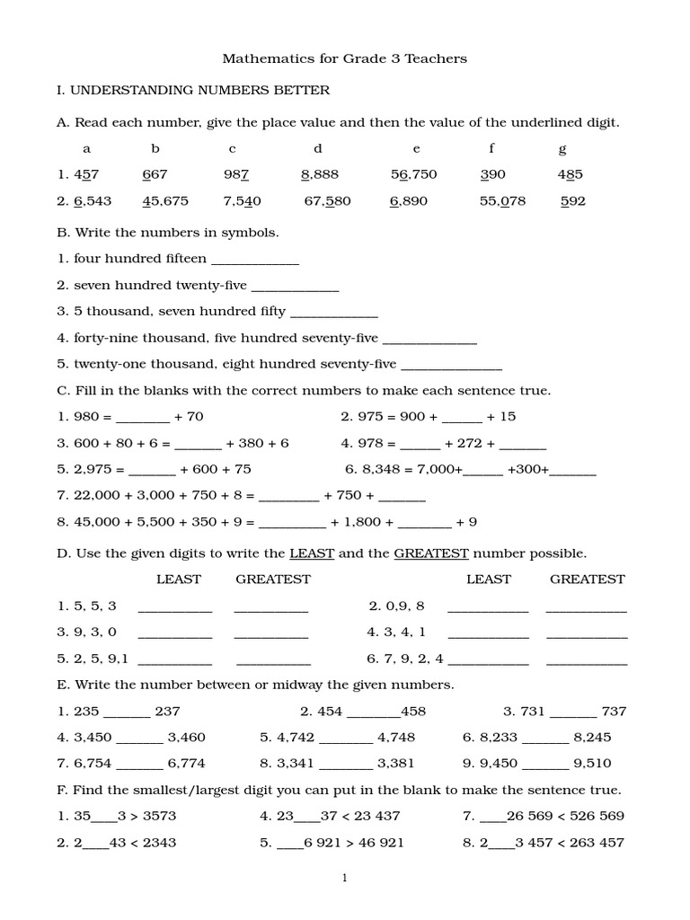 Mathematics Curriculum for Grade 3 | PDF | Subtraction | Angle