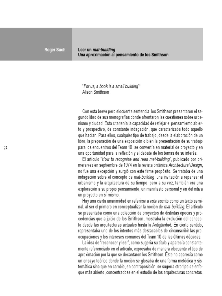 3-Leer Un Mat-Building Una Aproximación Al Pensamiento de Los Smithson ...