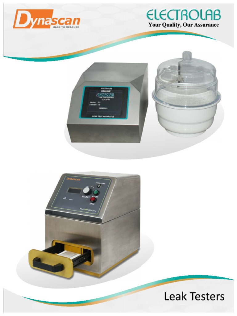 Catalogue of Leak Test Apparatus | PDF | Software Testing | Weighing Scale