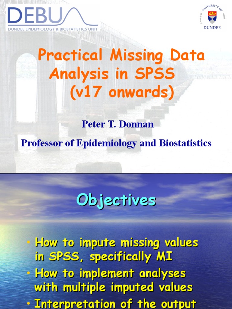 Practical Missing Data Analysis in SPSS | PDF | Spss | Regression Analysis