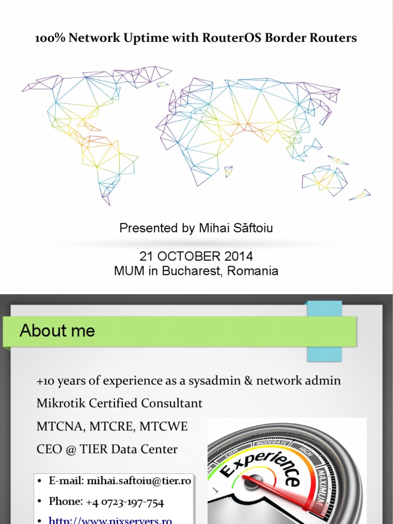 100% Uptime With RouterOS Border Routers | PDF | Router (Computing) | Computer Network