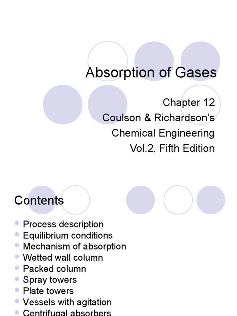 Absorption of Gases | PDF | Solution | Gases