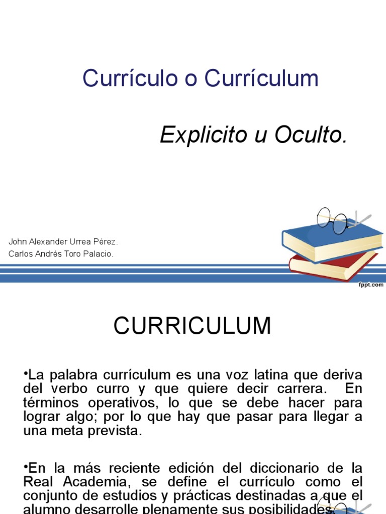 Curriculum Explicito y Oculto | PDF | Plan de estudios | Cognición