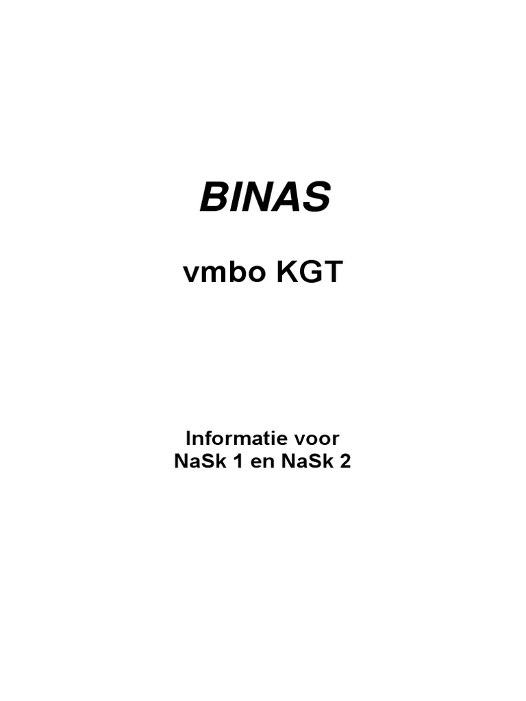 Binas | PDF