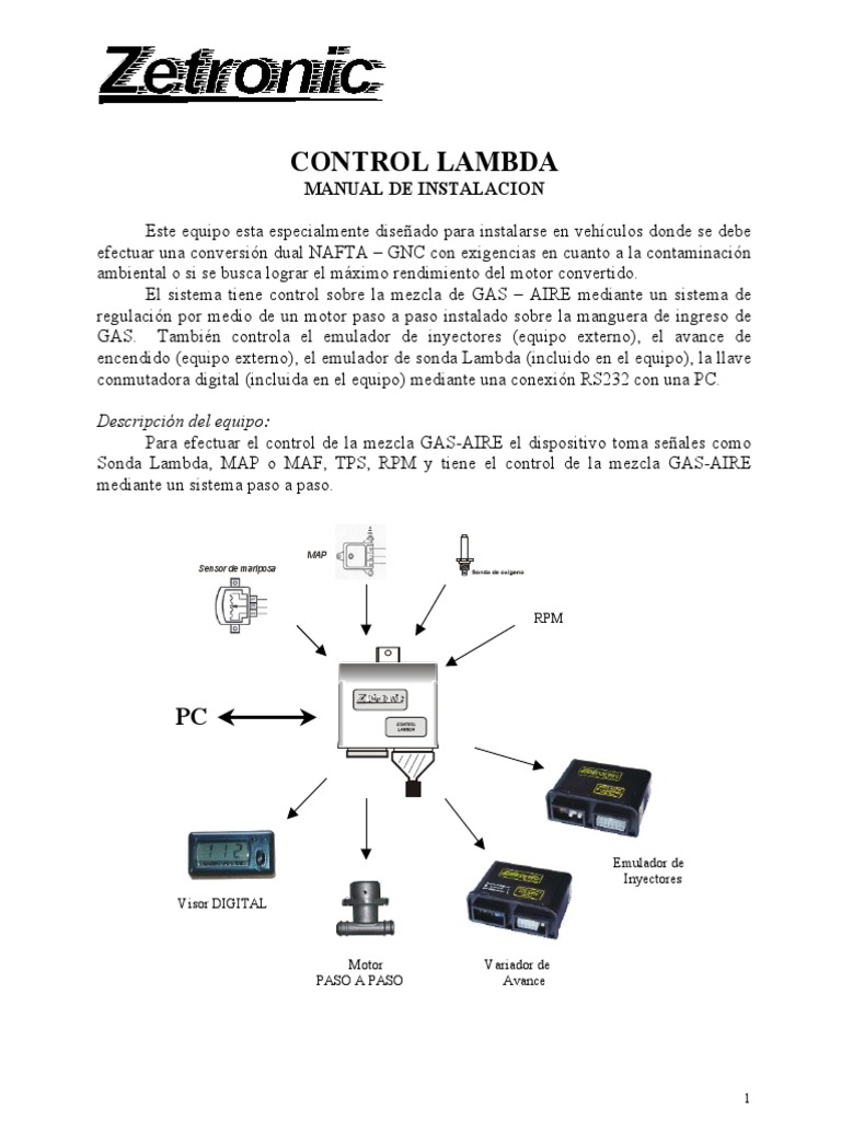 Control Lambda Folleto Español | PDF | Calibración | Aceleración