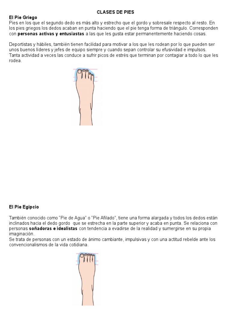 Clases de Pies | PDF | Pie | Tobillo
