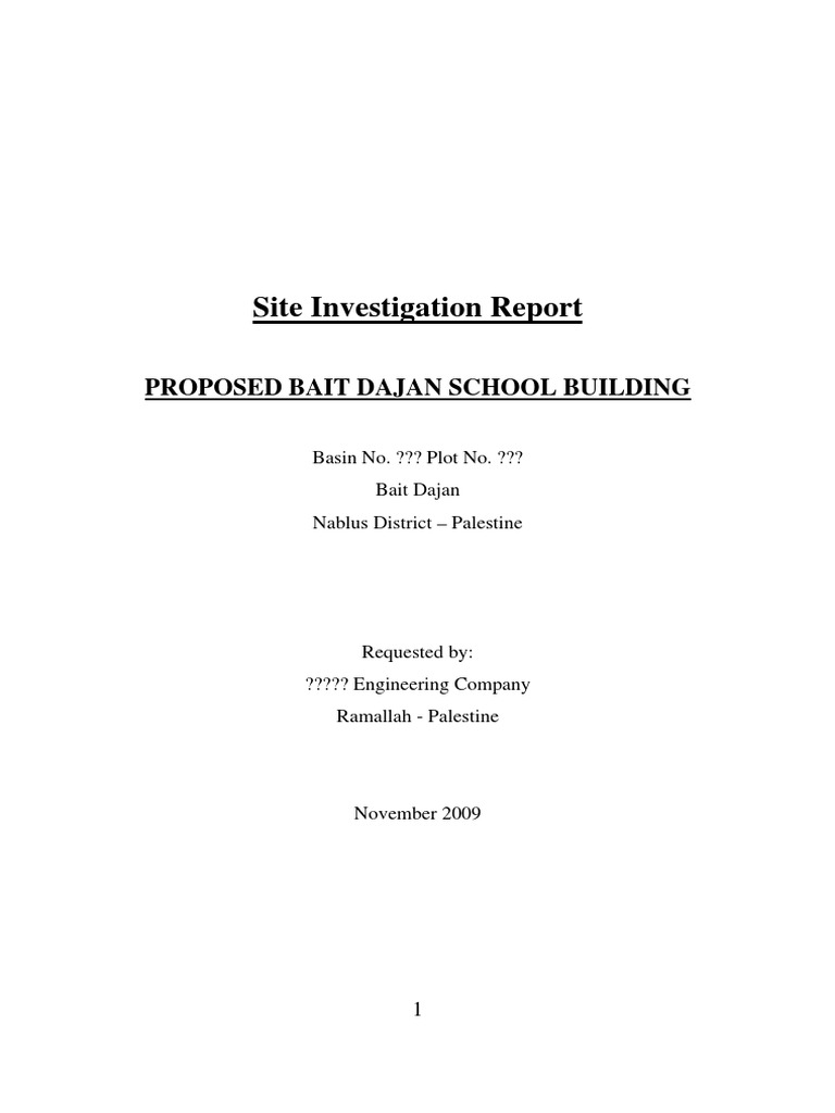 Sample of Geotechnical Report | PDF | Geotechnical Engineering | Deep ...