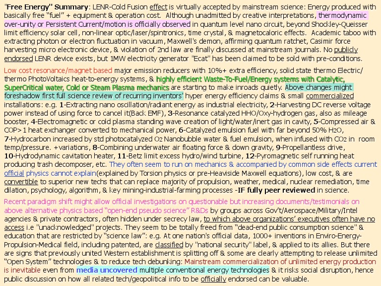 "Free Energy" Claim Review in One Page, Updated Dec 2016 | PDF | Fusion ...