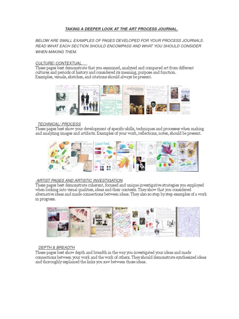 Art Process Journal 1 | PDF
